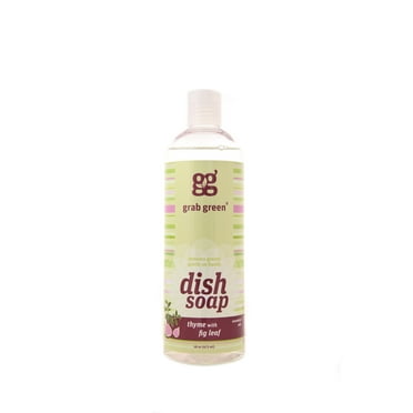 Grab Green Naturally-Derived, Biodegradable Liquid Dish Soap, Tangerine ...