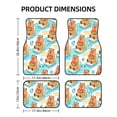 4 Piece Car Foot Mat Set Anti-Slip Washable Universal Car Floor Mats ...