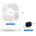 TSV 14pcs Cat Water Fountain Filters, Pet Drinking Sponges Filters Fits ...