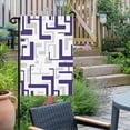 Blue Gray Geometric Stripes Garden Flag 12x18 Inch Modern Abstract ...