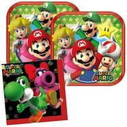 7" Super Mario Party Paper Square Plate, 8ct - Walmart.com