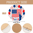 A circular wooden sign, themed "7 July 4". Beautiful Decorative Signs ...