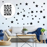 Star Vinyl Stickers for Home Decor 2-Inch Peel-N-Stick, Yellow, 30 ...