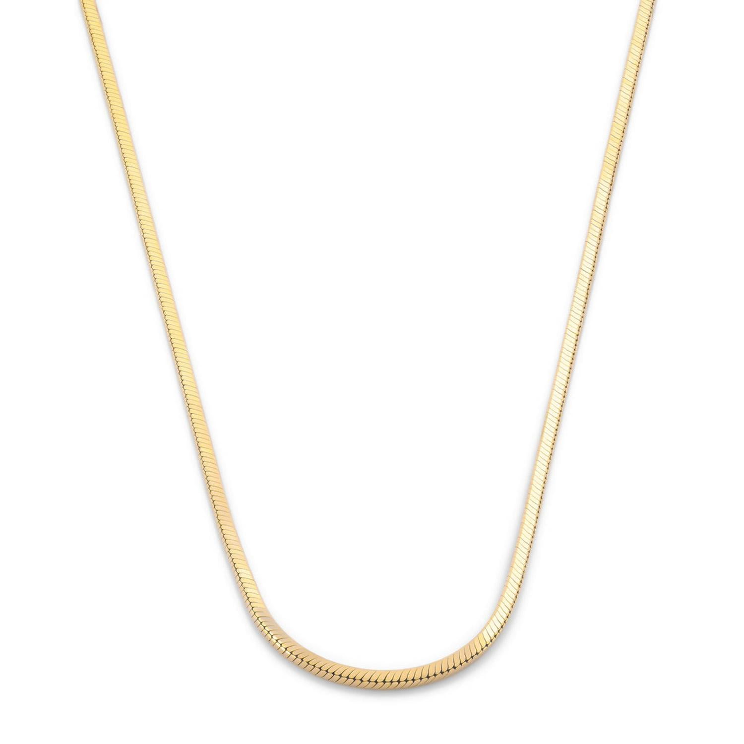 Cadena Cola De Rata Todas Las Edades 45 Cm Oro 14k Sólido amarillo 00 ...