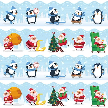 68Ft Christmas Bulletin Border Sticker Christmas Decoration Borders ...