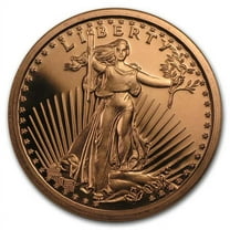 1 oz Copper Round - Eagle Head - Walmart.com