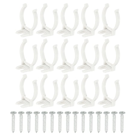 Uxcell T8 U Clips Holder LED Light Bulb Mounting Bracket Plastic ...