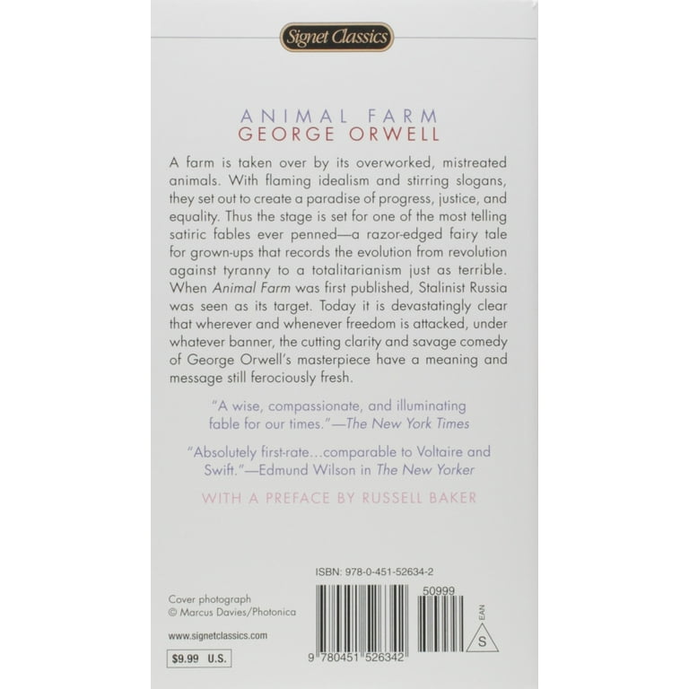 Animal Farm Book Cover Signet