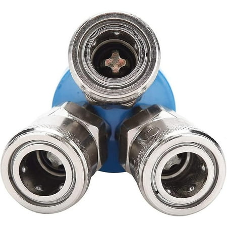 1/4inch C-type Two Way Pneumatic Quick Coupler 3 Way Air Compressor ...