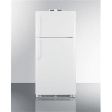 Counter height break room refrigerator-freezer in white with NIST ...