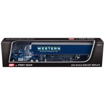 Kenworth W990 with 76" Mid-Roof Sleeper and Fontaine Magnitude Lowboy w ...