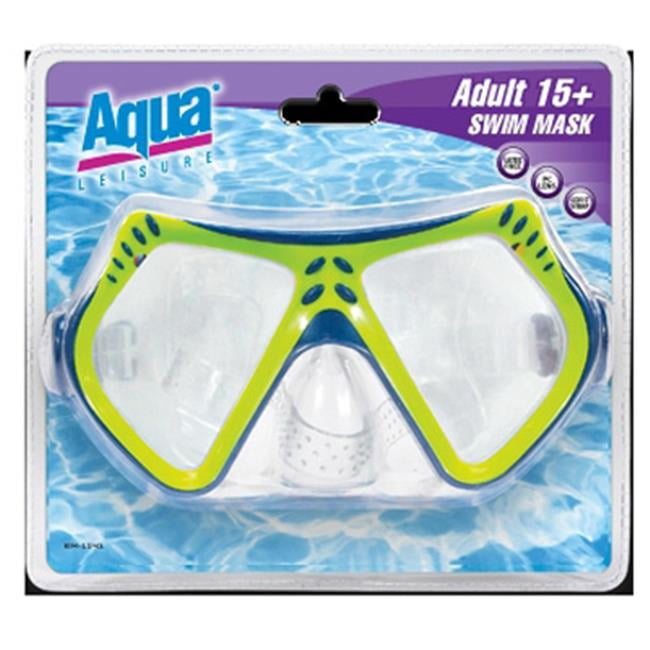 Aqua Leisure Adult Dual Lens Swim Mask - Walmart.com