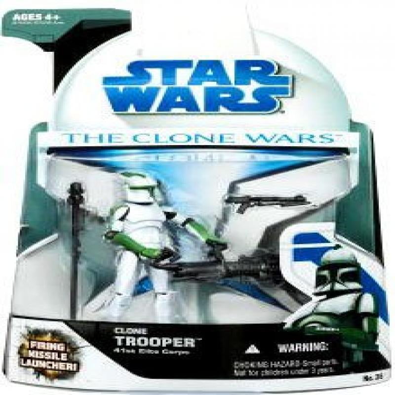 Star Wars theClone Wars 41st Elite Corps Clone Trooper - Walmart.com