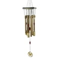 Brass Wind Chime with Red Beads and Butterfly Design, Outdoor Hanging ...
