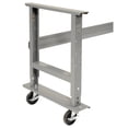 Mobile Adjustable Height Workbench, Maple Butcher Block Square Edge, 96 ...