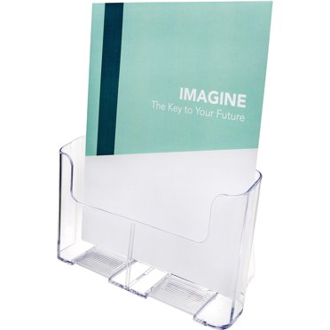 Deflecto, Single Compartment DocuHolder, 1 Each, Clear - Walmart.com