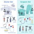 Toptie Pretend Play Costume Set: Firefighter, Doctor, Police, Surgeon ...