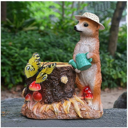 Meerkat Clan Garden Animal Statue,Garden Animal Figures,Resin Meerkat ...