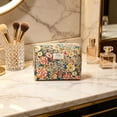 Cotton Cosmetic Bag, Small Floral Aesthetic Makeup Travel Coquettes ...