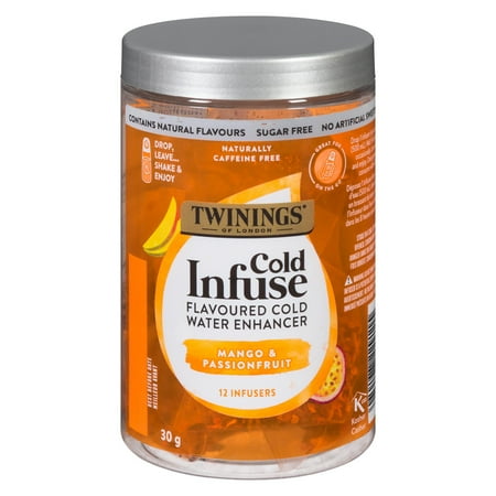 Twinings Cold Infuse Mango & Passionfruit 12 Infusers, Cold water ...