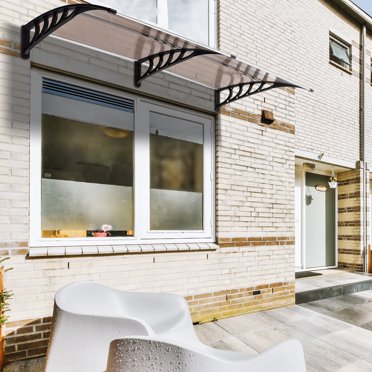 SPECSTAR Aluminum Polycarbonate Window Door Awning Canopy 40x80 Inch ...