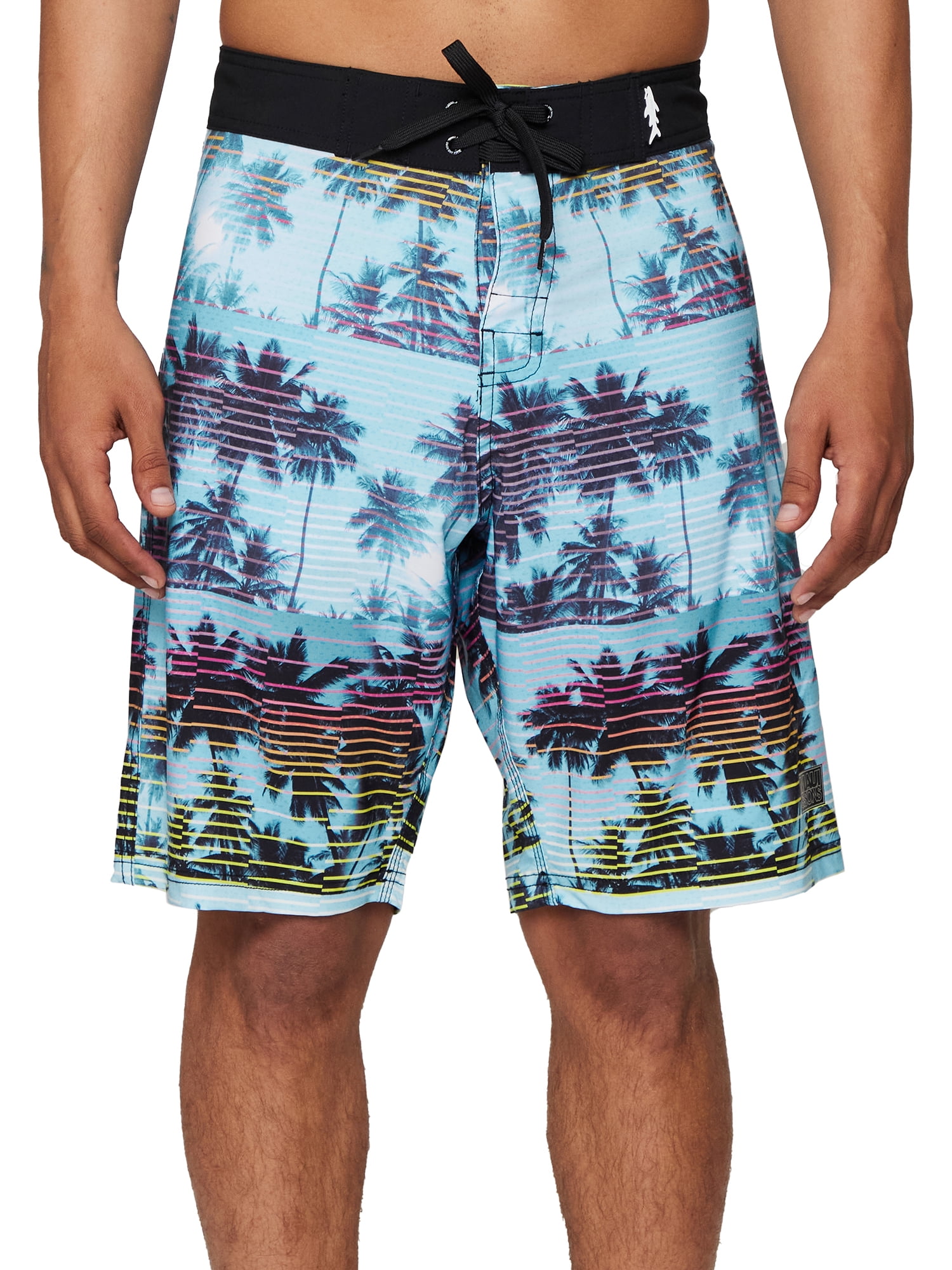 Maui and Sons Men's 9" Board Shorts with Stretch - Walmart.com