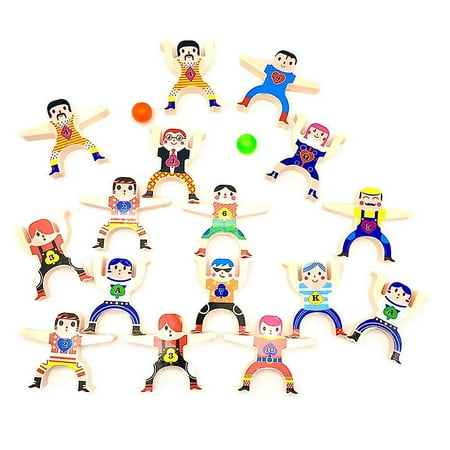 Stacking Blocks Set Balancing Games Plastic Acrobatic Troupe 3d ...