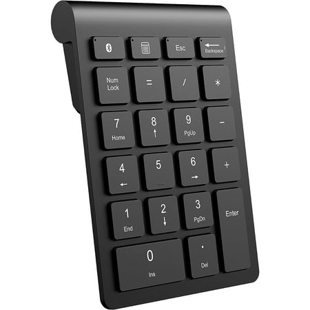 Bluetooth Number Pad, 10 Keys Wireless Portable External Bluetooth ...