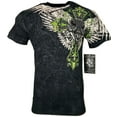 XTREME COUTURE by AFFLICTION Men's T-Shirt LONG VIEW Biker WINGS MMA ...