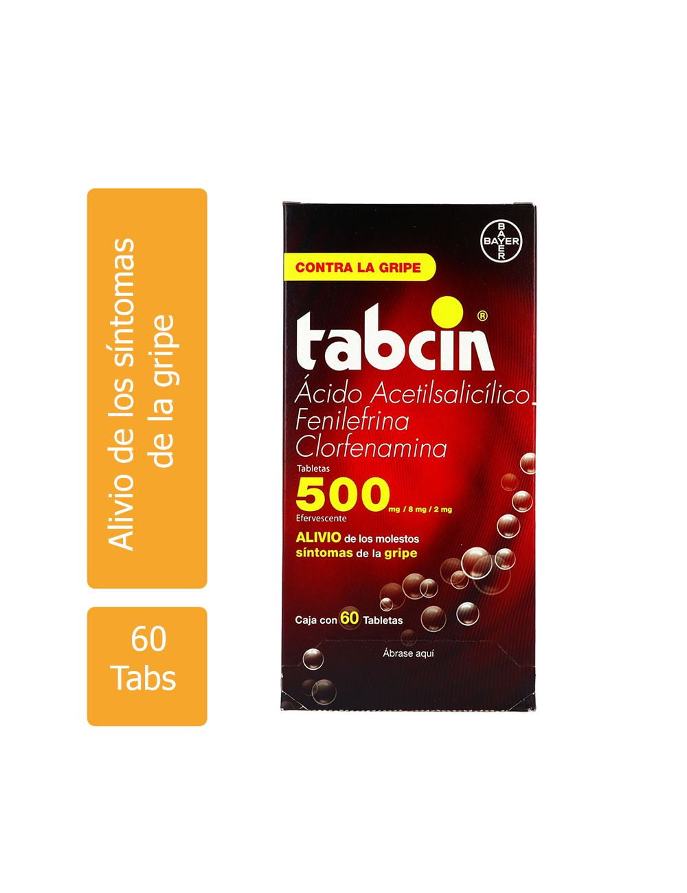 Tabcin 500 mg Caja Con 60 Tabletas Efervecesntes | Walmart en línea
