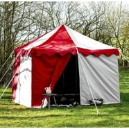 Medieval Round pavilion tent 4m White-emerald green waterproof camping ...