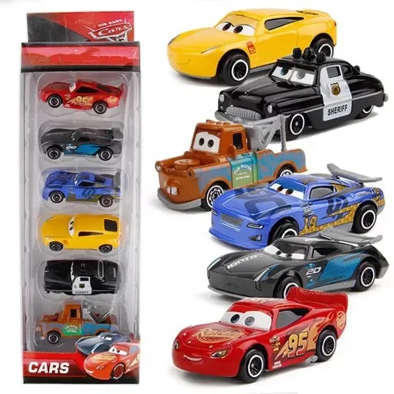 Click here for Shuo 6pcs/Set Cartoon Cars Toys Alloy Mcqueen Mate... prices