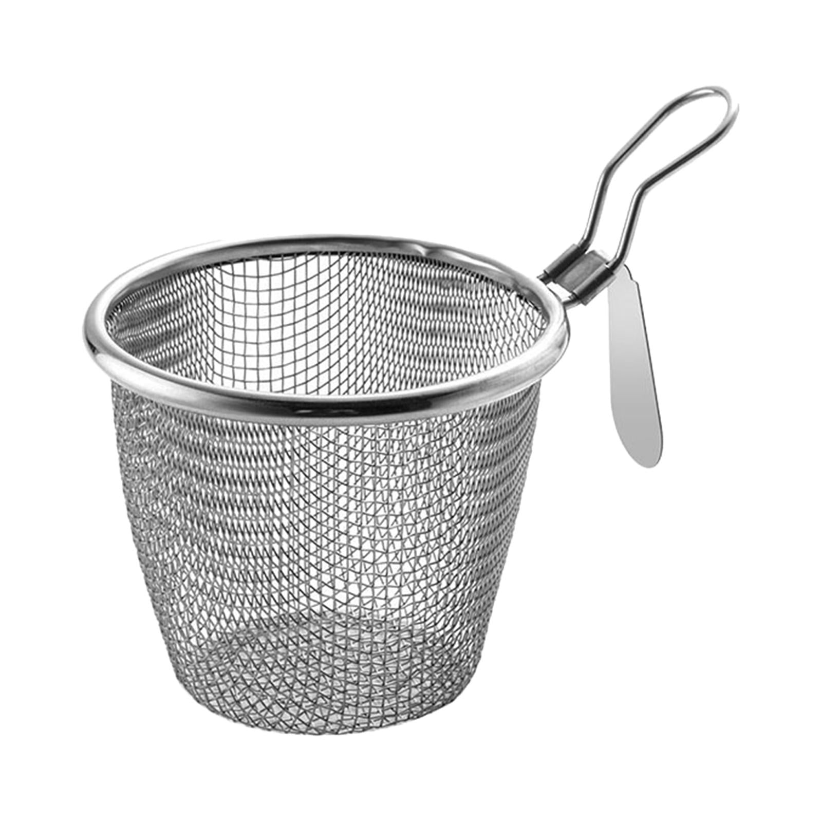 Food Colander with Handle Pasta Boil Basket for Pasta Camping Home ...