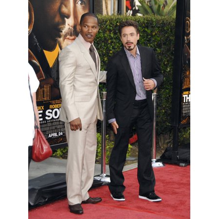 Jamie Foxx, Robert Downey Jr. At Arrivals For The Soloist Premiere ...
