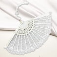 Lace Hand Folding Fans With Tassels, Paper Folding Fans for Wedding ...