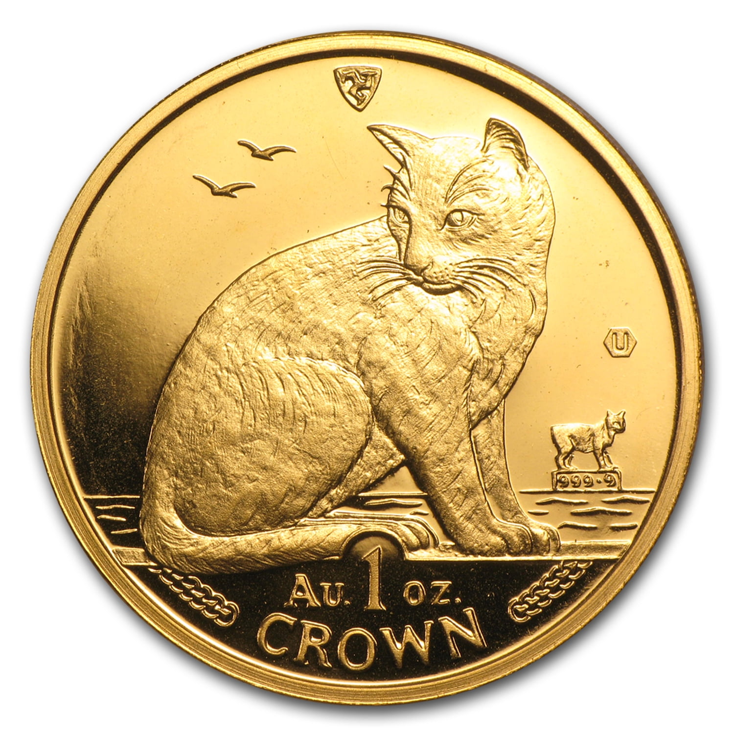 1990 Isle of Man 1 oz Gold New York Alley Cat BU - Walmart.com