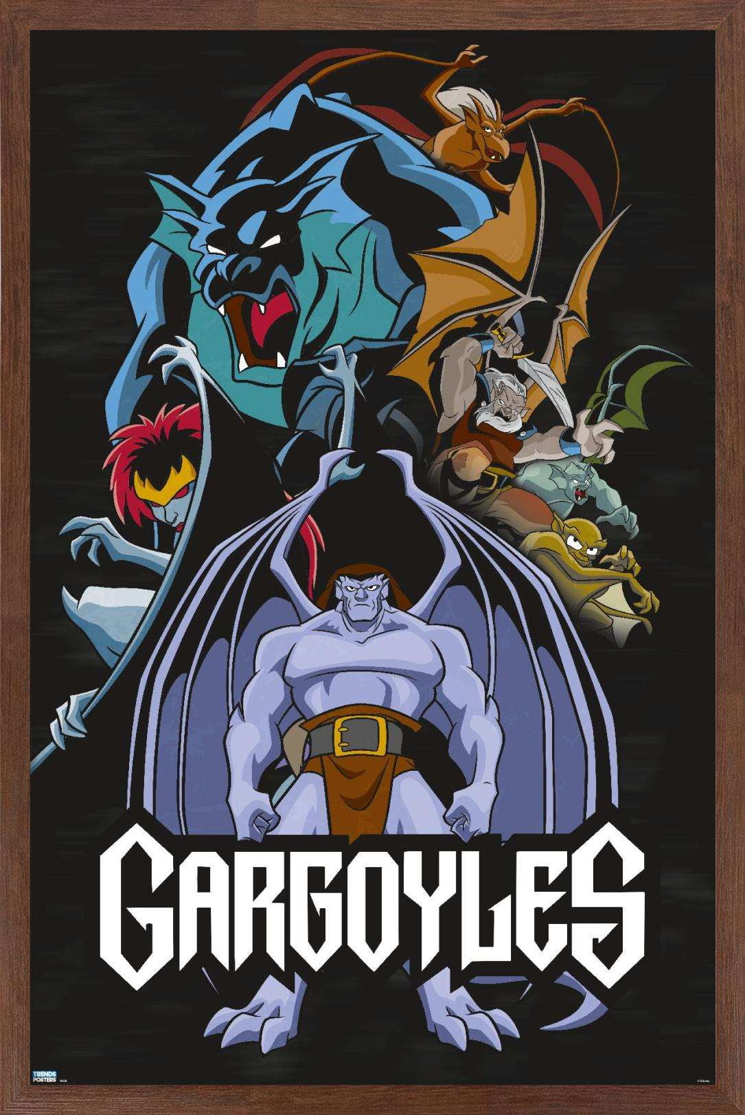 Disney Gargoyles - Group Wall Poster, 22.375" x 34", Framed - Walmart.com