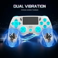 Wireless Dual Vibration Joystick Controller for PS4/Slim/Pro Console ...