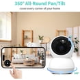 Indoor Camera, AI Human & Pet Motion, 2.4/5 GHz, 360? Pan Tilt, Night ...