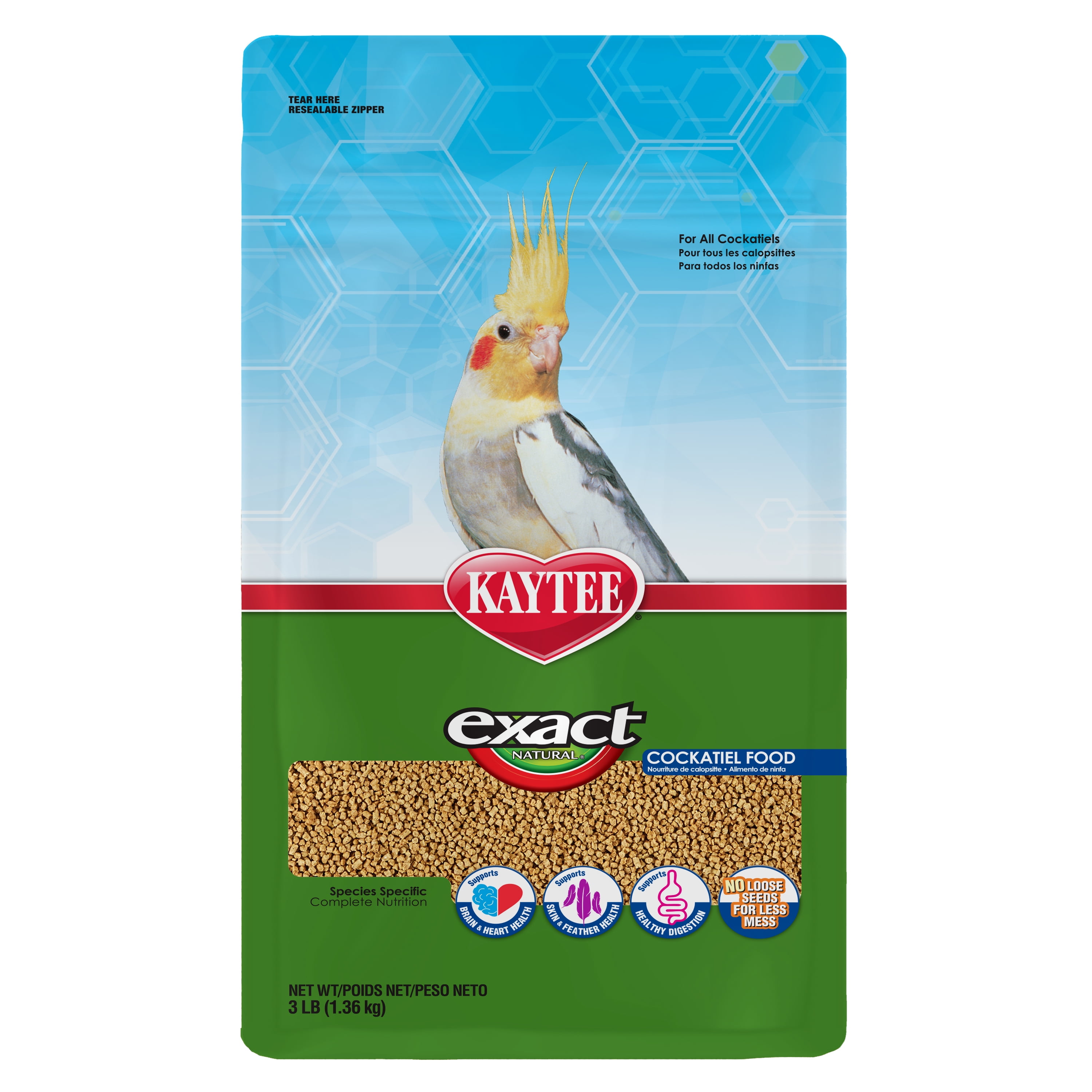 Kaytee Exact Natural-- Cockatiel 3 lb - Walmart.com - Walmart.com