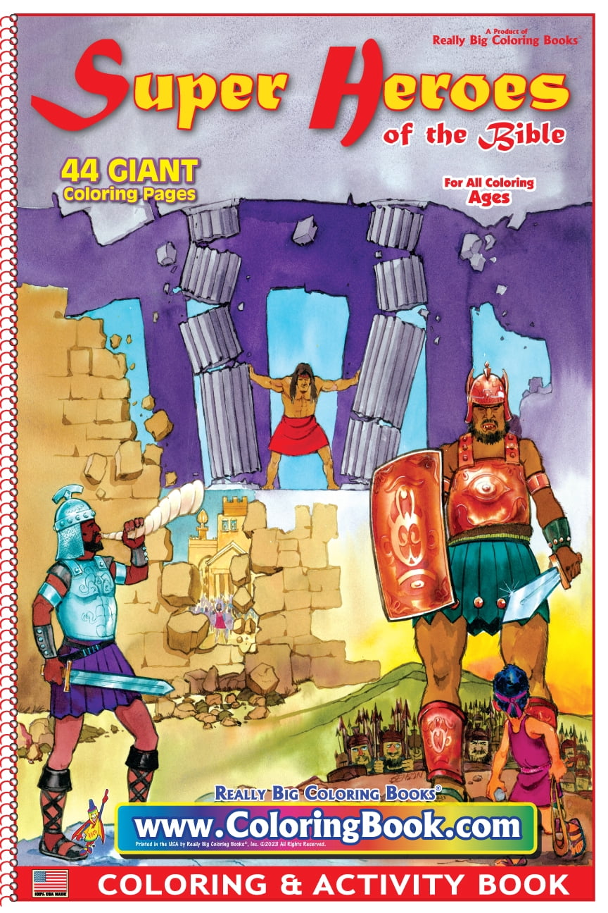 Super Heroes of the Bible Really Big Coloring Book - Walmart.com