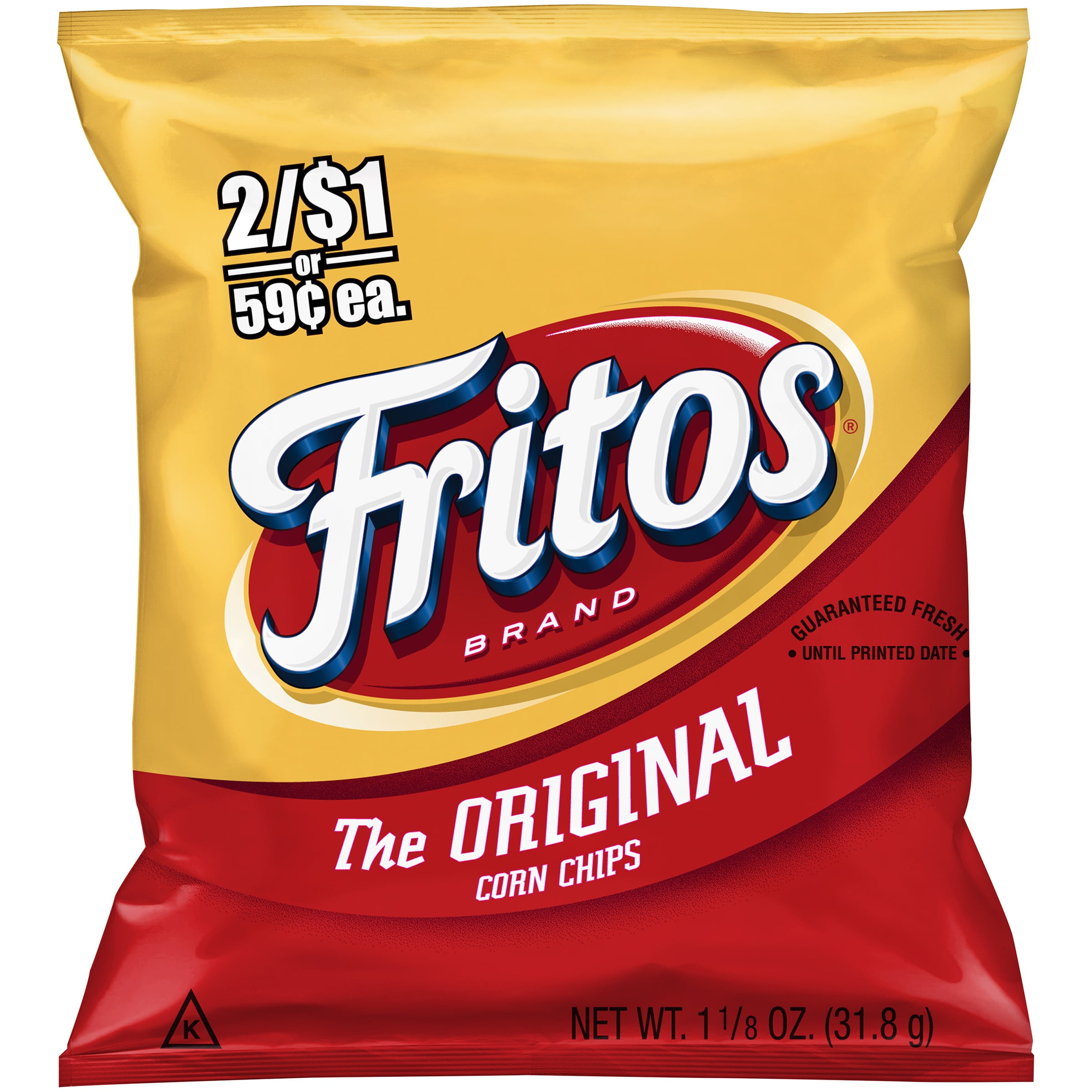 Fritos The Original Corn Chips 2/$1 or $.59 ea. Prepriced 1.13 oz. Bag ...