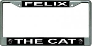 Felix The Cat Chrome License Plate Frame - Walmart.com
