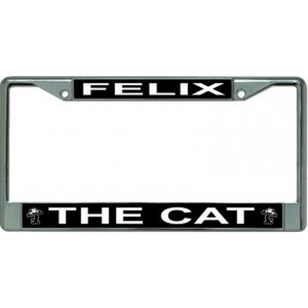Felix The Cat Chrome License Plate Frame - Walmart.com