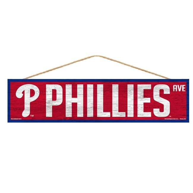 Philadelphia Phillies Sign 4x17 Wood Avenue Design - Walmart.com