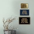 Signs ByLITA Classic Framed, Freezer door must be closed at all times ...