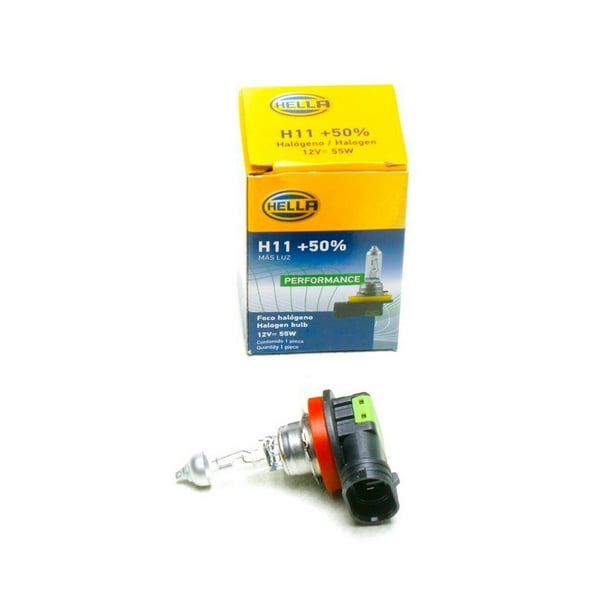 Foco H11+50% 55 Watts HELLA Performance 50% Más Luz | Bodega Aurrera en ...