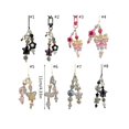 ZPAQI Goth Y2K Phone Charm Pendant Keychain Sweet Star Flower Cellphone ...