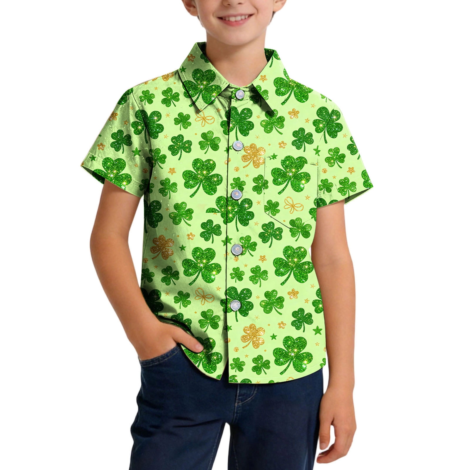 Click here for Rxmekw St. Patricks Day Printed Short Sleeve Shirt... prices
