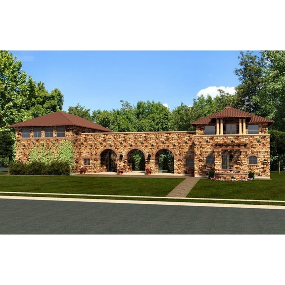 015-828: European Narrow lot 0 Bed, 3 Bath Luxury Home Plan, 2598 Sq Ft ...
